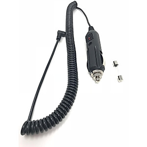 DCPOWER CAR Coiled Power Cord Compatible Replacement for Cobra XRS-9770 PRO, XRS-9670 PRO, XRS-9470, XRS-9370 Radar Detector
