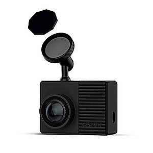 Garmin Dash Cam 66W, Extra-Wide 180-Degree Field of View In 1440P HD, 2" LCD Screen and Voice Control, Very Compact with Automatic Incident Detection and Recording , Black