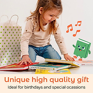 Cali's Books Greek Nursery Rhymes | Bilingual Children's Books | USB C Rechargeable | Interactive Musical Book for Baby, Toddlers | Bilingual Baby Books | Greek Gifts for Kids