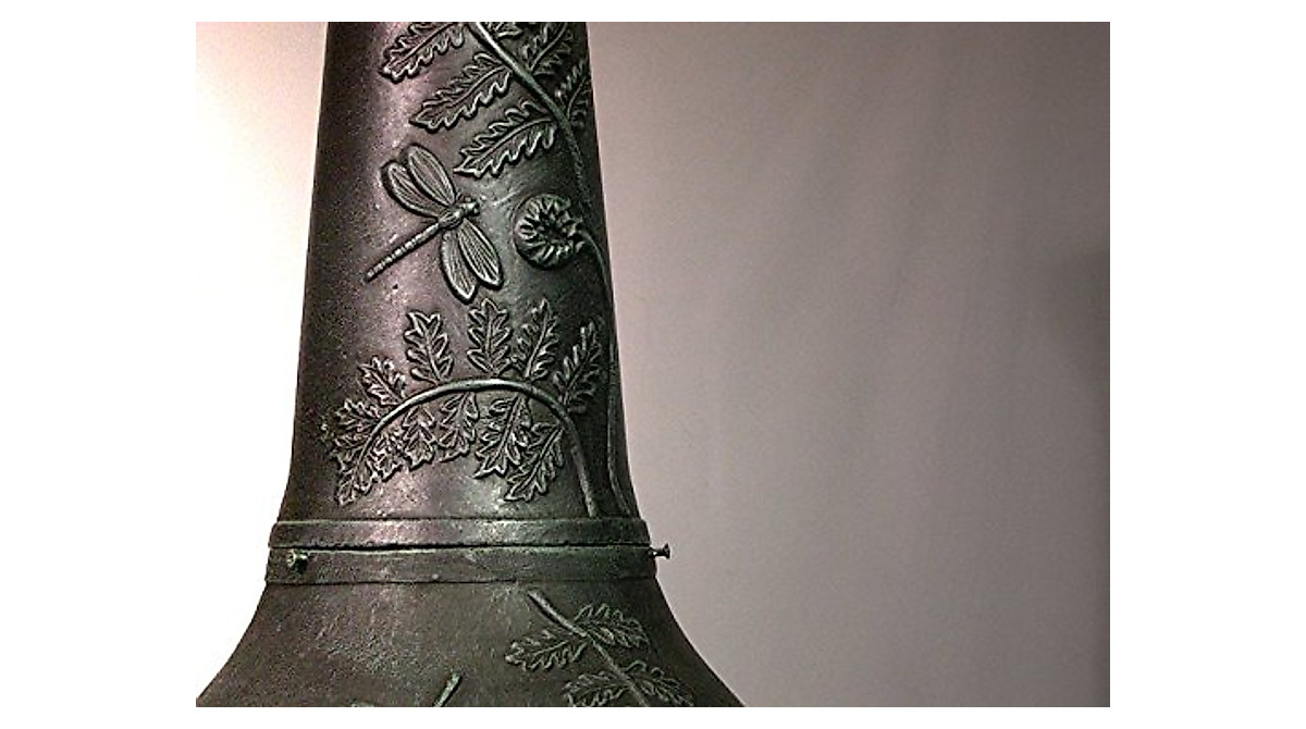 Blue Rooster Dragonfly Chiminea: Stylish & Rust-Free