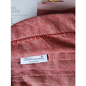 Threshold Tablecloth Chambray Hemstitch Red - 60 X 84 Oblong