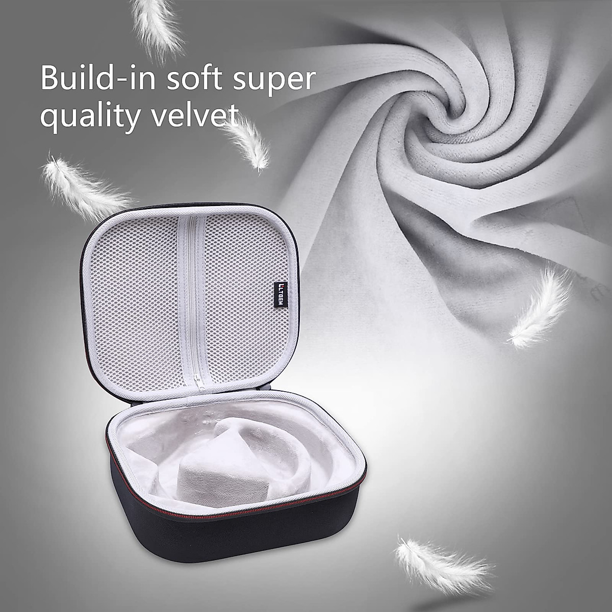 LTGEM Case Compatible with Turtle Beach Stealth 600 / 700 Gen 3 & 600 /700 Gen 2 MAX Wireless Gaming Headset, Black+Gray