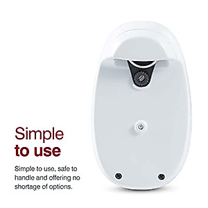 Zyliss EasiCan Electronic Can Opener - Electric Can Opener - Automatic, Smooth Edge Can Opener - Kitchen Tool & Gadget for Seniors & Arthritic Adults - Gray/White