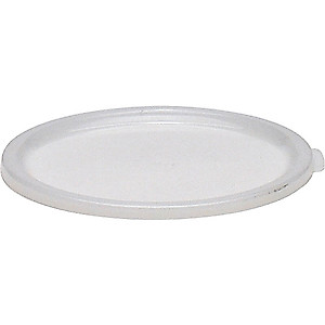 Cambro Medium 2 and 4 qt. Lid for Poly Round Containers, 12PK White RFSC2-148