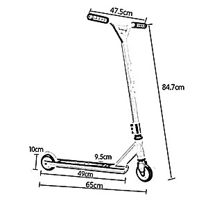 ygqtbc Stunt Scooter Complete Trick Scooters Aluminum Entry Level Freestyle Kick Scooters for Kids 8 Years and Up, Boys, Children, Teens (Color : White)