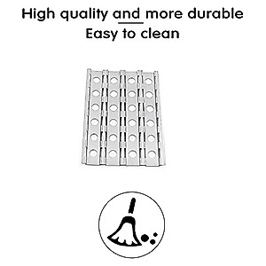 Votenli S9253A(3-Pack) 16GA Stainless Steel Heat Plate and Ceramic Briquette for Alfresco ALX2-30, ALX2-30C, ALX2-30CD, ALX2-30SZ, ALX2-30SZC, ALX2-30SZCD, ALX2-42, ALX2-42C, ALX2-42RFG, ALX2-42SZ