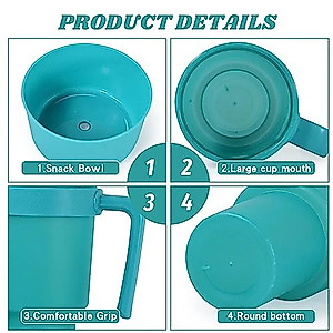 Stadium Tumbler With Snack Bowl, 2 In 1 Snack And Drink Cup, Unique Cup With Snack Bowl On Top, Cup Bowl Combo For Popcorn Candy Chips And Other Snack, Snack Tumbler For Movies And Stadium