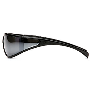 Pyramex Exeter Safety Eyewear, Silver Mirror Anti-Fog Lens With Black Frame
