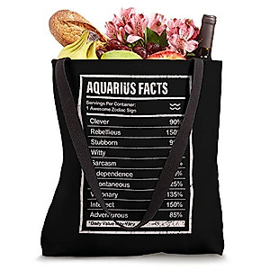Aquarius Facts Apparel For Men And Women Funny Zodiac Gift Tote Bag