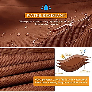 COSFLY Air Conditioner Cover for Outside Units, AC Covers for Outdoor Heavy Duty -Square Fits up to 38 x 38 x 40 Inches