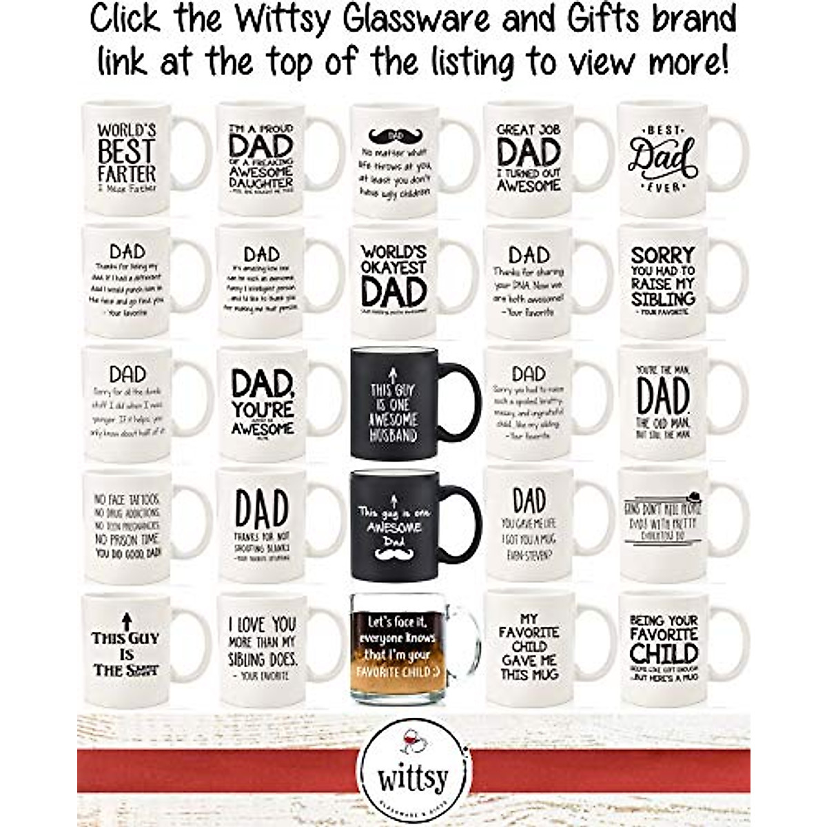 My Favorite Child Gave Me This Funny Coffee Mug - Best Mom & Dad Gifts - Gag Bday Present Idea from Daughter, Son, Kids - Novelty Birthday Gift for Dad, Mom, Parents - Fun Cup for Men, Women, Him, Her