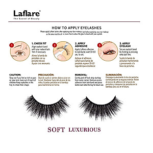 Laflare 3D Cashmere False Eyelashes Multipack, Ultra Soft, Glam, Luxurious, Cruelty-Free, Reusable, Fake Eyelashes 5 Pairs Value Pack (109X5P)