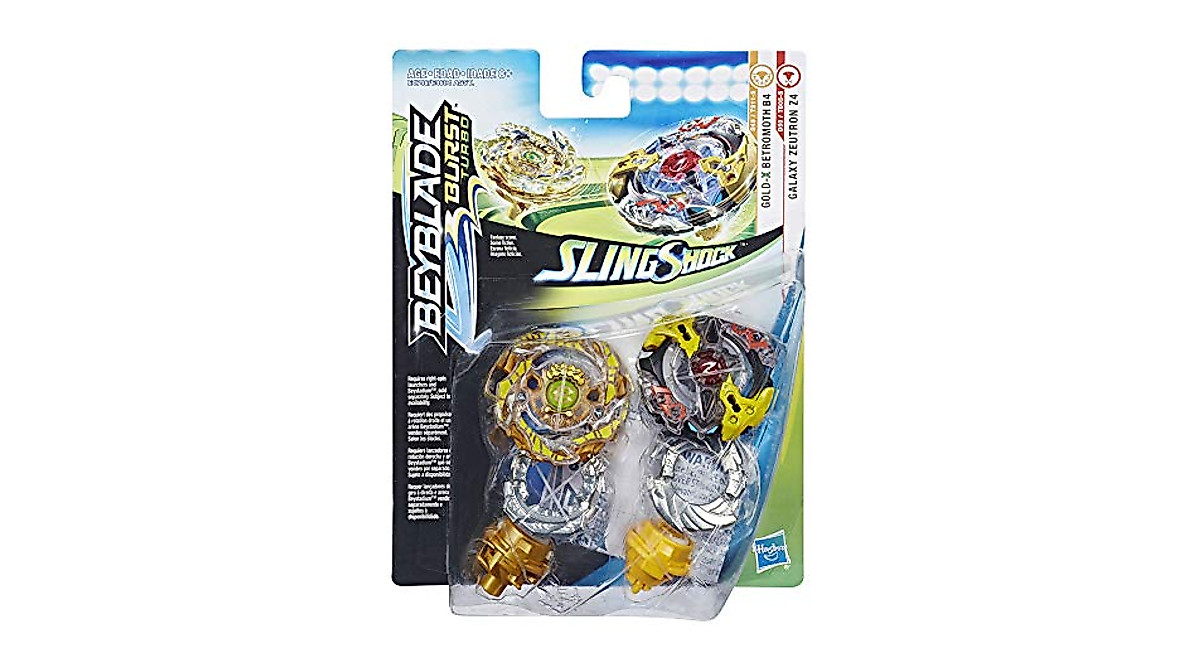 BEYBLADE Burst Turbo Slingshock Dual Pack - Ride the Rails and Clash