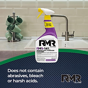 RMR-141 EPA Registered Mold and Mildew Killer, Eliminates Odors, Removes Mold, Mildew, Bacteria, and Viruses, 32-Ounce Bottle