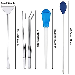 PietyPet Fish Tank Cleaning Tools, 8 in 1 Aquarium Feeder Tools Kit, Aquarium Plants Cleaner, Stainless Steel Feeding