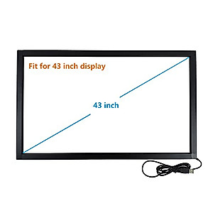 DeYoWo 43 Inch Interactive 10 Points Infrared IR Touch Screen Overlay Frame Free Driver…