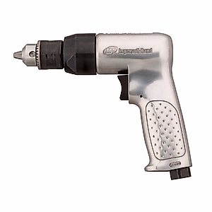 Ingersoll Rand 7802RA 3/8” Reversible Air Drill, Heavy Duty, 2,000 RPM, 0.5 HP Motor, Pistol Grip Handle