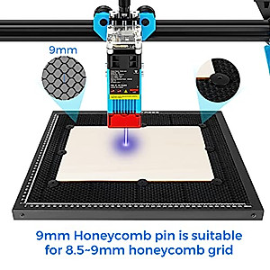 Twotrees Honeycomb Pins, 9mm Needle Honeycomb Laser Bed Hold Down Pins for 8.5~9mm Honeycomb Grid, Replaces Honeycomb Laser Bed Clips Clamps Accessories (9mm, 8pcs)