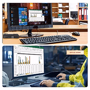 Dell Mini PC Windows 10 Pro, OptiPlex 7040 Mini Computers,i7 6700T Desktop,32GB Ram 1TB M.2 NVMe M.2 SSD Micro PC,AX210 Built-in WiFi 6E,HDMI Dual 4K Monitor Support, HTPC Touch Keyboard (Renewed)