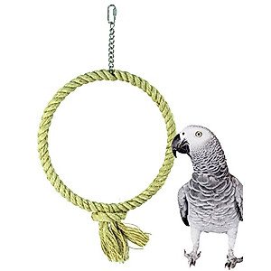 Bonka Bird Toys 1768 Medium Sisal Rope Swing Natural Roost Toy Toys Bird cage Cages