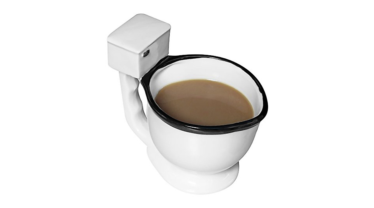 Evelots Toilet Mug - Funny Ceramic Gift Idea