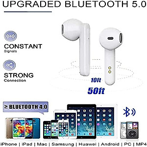 Wireless Earbuds Air Buds Pods Bluetooth 5.3 Headphones Noise Cancelling Air Bud Pro Stereo Ear pods in-Ear Ear Bud Built-in Mic IPX7 Waterproof Earphones Sports Earpods for iPhone/Samsung/Android