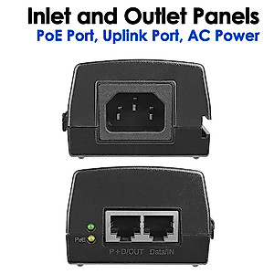 60W Gigabit PoE+ Injector, 10/100/1000Mbps, PoE++ Injector Ethernet Adapter, Shidlded RJ-45, IEEE 802.3af/at/bt Compliant, Up to 328 Ft, Replace of TL-PoE170S, TPE-117GI, M921-E-60W