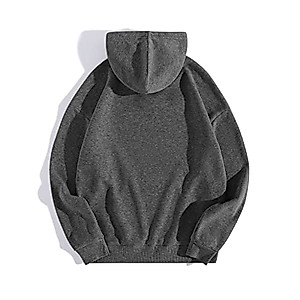 Sweatshirt Men College Sweatshirts Oversized Crewneck Full Zip Hoodie Y2K Jacket Zip Up Mens Jackets Trendy Pink Crewneck Sweatshirt College Crewneck Sweatshirt Yk2 Hoodie Z829a-Dark Gray XXL