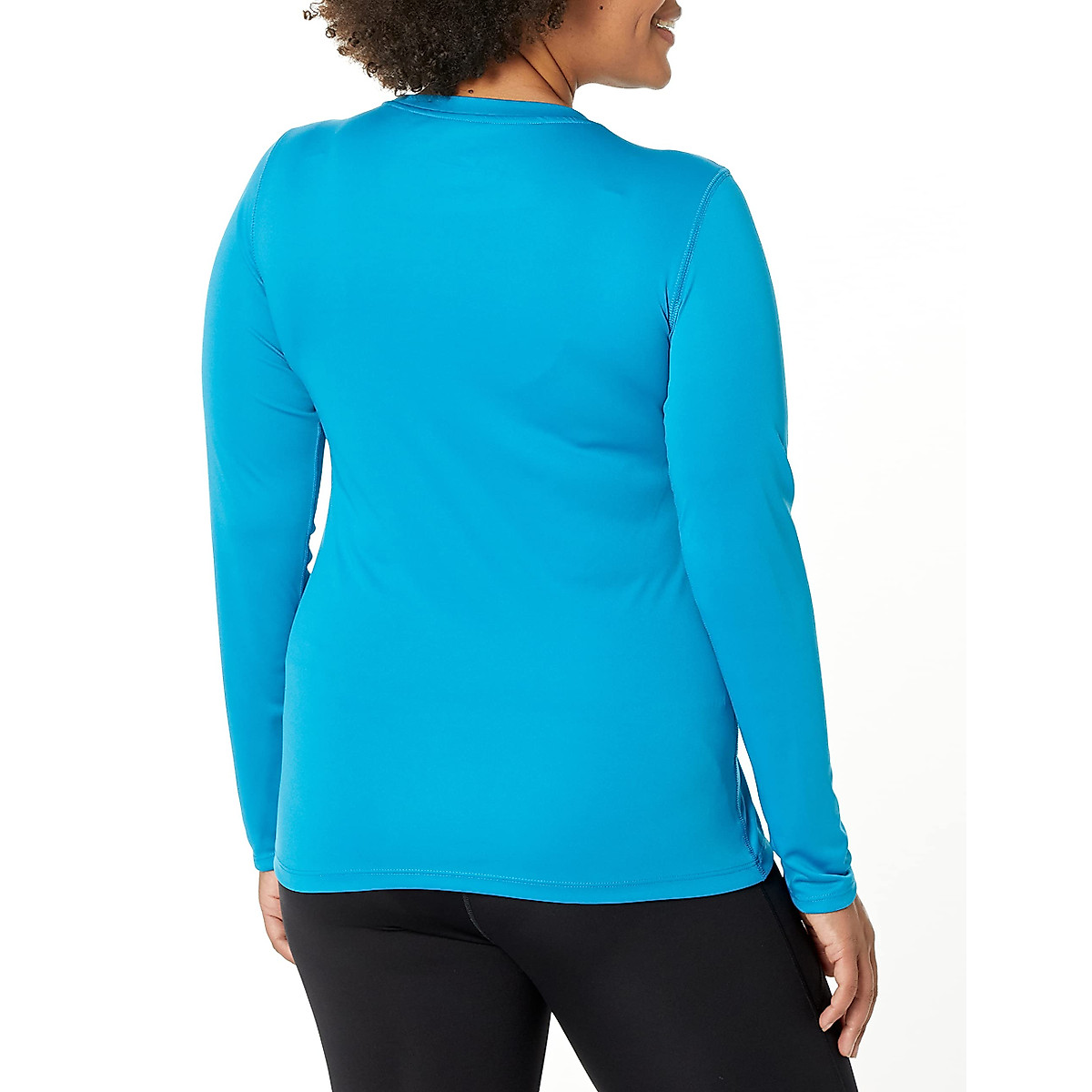 Hanes womens Sport Cool Dri Performance Long Sleeve T-shirt Shirt, Underwater Blue, Large US