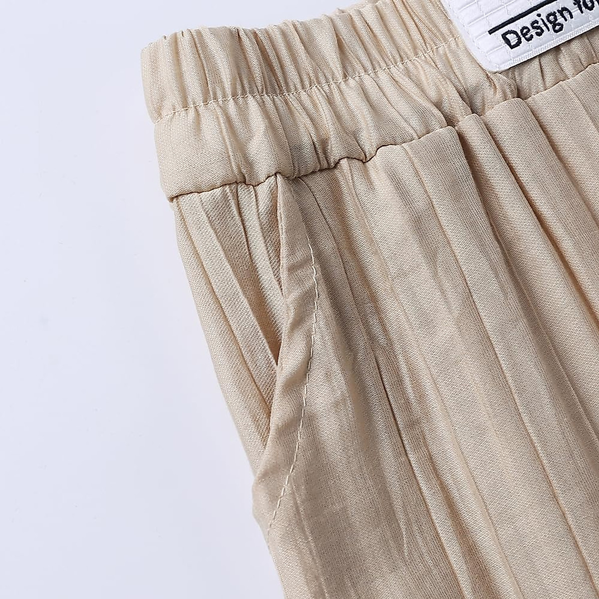 MYGBCPJS Little Girls Blue Jeans Outfit Kids Bell Bottoms Elastic Waist Denim Pants