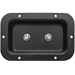 Seismic Audio SAJP511B Dual 1/4-Inch Jack Plate for Guitar, PA Speaker Cabinets