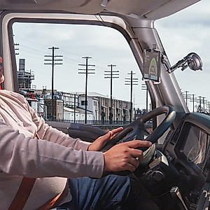 iBOLT TabDock FixedPro 360 Suction- Heavy Duty Metal 8" Multi-Angle Mount for All 7" - 10" Tablets (iPad, Nexus, Samsung Tab) for Commercial Vehicles, Trucks, and ELD Devices