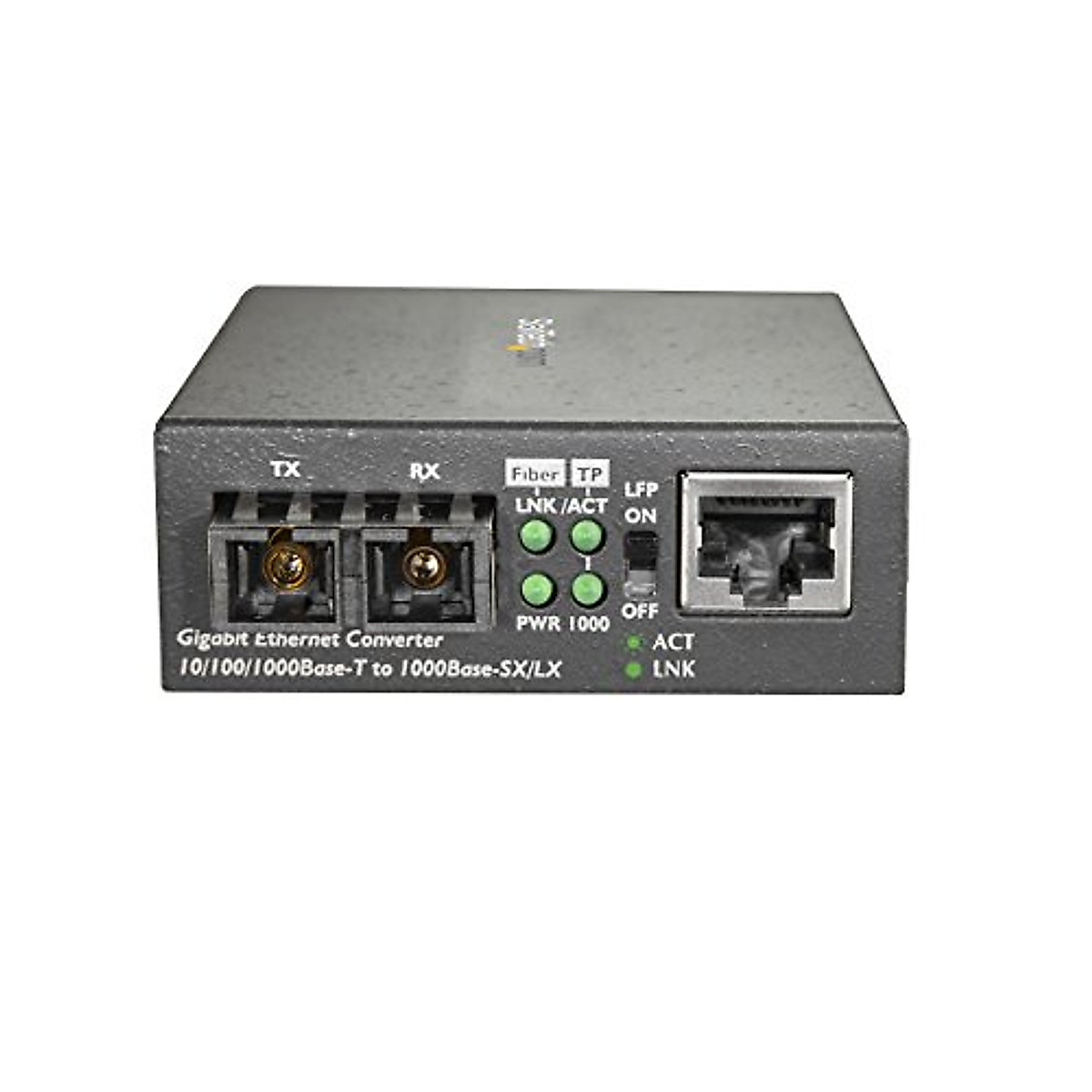 StarTech.com Multimode (MM) SC Fiber Media Converter for 10/100/1000 Network - 550m Range - Gigabit Ethernet - 850nm - Full Duplex, TAA (MCMGBSCMM055)