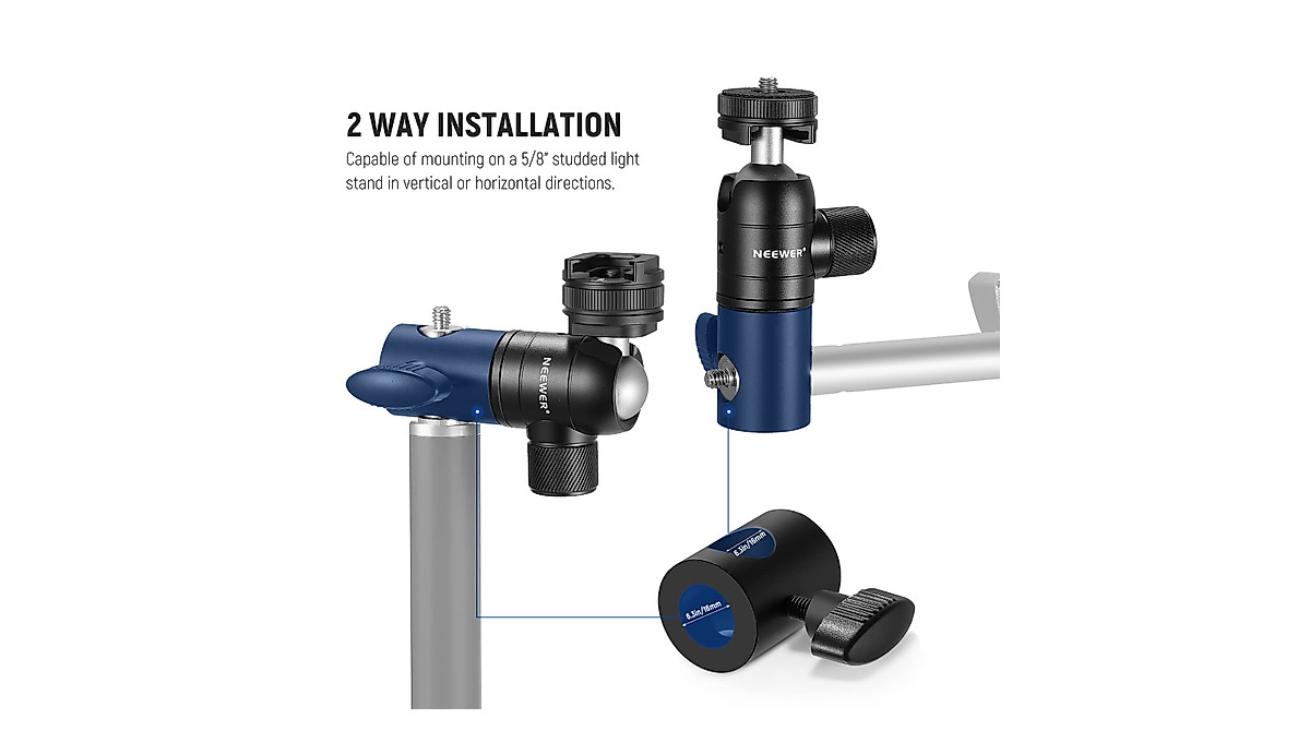 NEEWER Light Stand Mount Adapter – Durable & Universal