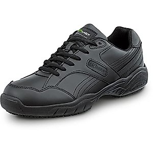 SR Max Dover, Women's, Black, Athletic Style Soft Toe Slip Resistant Work Shoe (9.5 M)