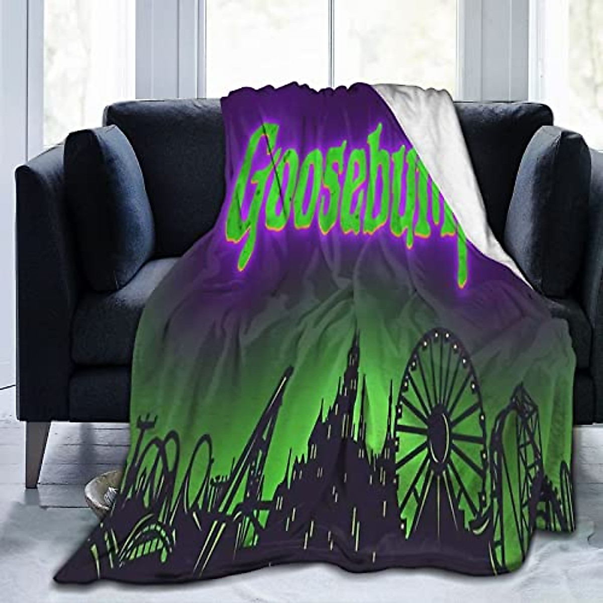 Goosebumps Flannel Blanket Lightweight Cozy Bed Blankets Soft Throw Blanket Fit Couch Sofa Suitable for All Season 60"X50"