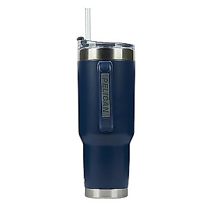 Pelican Hydration Pelican Porter™ 40 oz Vacuum Insulated Tumbler - Recycled Stainless Steel Double Wall Travel with Dual Lid, Powder Coated Insulated Coffee Mug For Hot Cold Drinks, Midnight