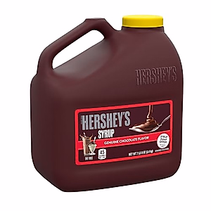HERSHEY'S Chocolate Syrup Bulk Jug, 7 lb 8 oz