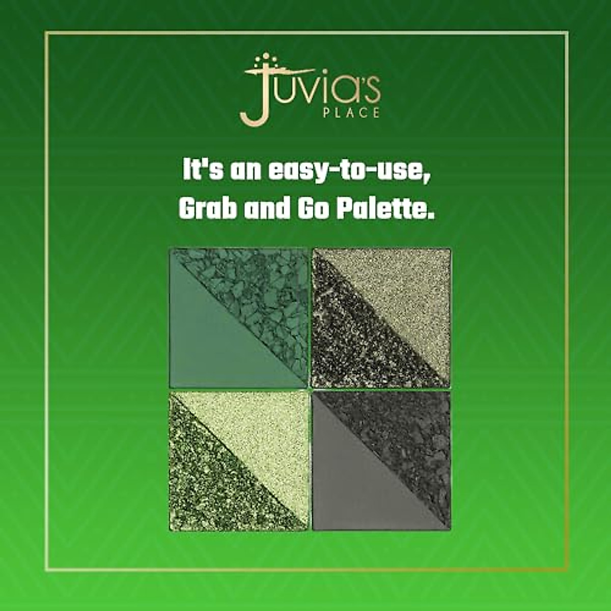 Juvia's Place Rebel Quad Army Eyeshadow Palette - Shades of 4 Professional Eye Makeup, Pigmented Eyeshadow Palette, Makeup Palette for Eye Color & Shine, Pressed Eyeshadow Cosmetics