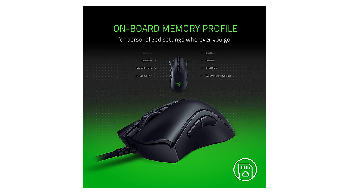 Razer DeathAdder V2 Mini Gaming Mouse with 8500K DPI and RGB Lighting