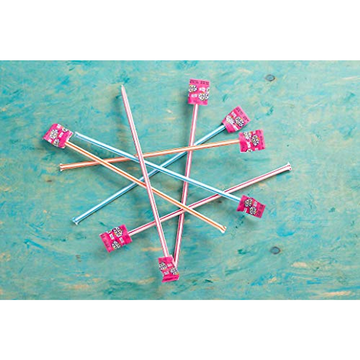 Pixy Stix Candy Filled Fun Straws, Grape, Maui Punch, Cherry & Orange Flavors, 0.42 oz (Pack of 85)