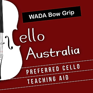 WADA Cello Bow Grip Aid: A Correct Bow Hand without Strain. A Second to Attach to the Bow and Remove. You can Concentrate on your Sound and Music with a Relaxed Hand and Arm from the Beginning.