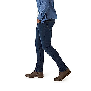 IZOD Men's Slim Fit Jeans - Breathable Cotton Non-Restrictive Comfort Durable Stretch Jeans - Stylish Denim Jeans for Men, Size 32W x 30L, Dark Harlow