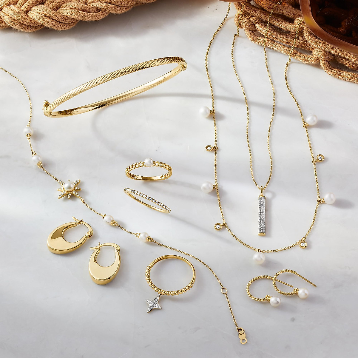 Ross-Simons RS Pure 0.25 ct. t.w. Diamond Stackable Ring in 14kt Yellow Gold. Size 9