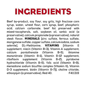 Purina Moist & Meaty Dog Food, Steak Flavor - 36 ct. Pouch