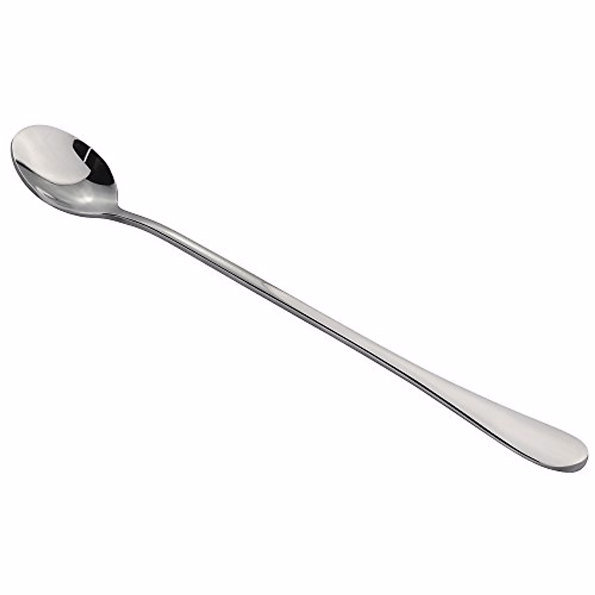 4 pcs 9 Inch Long Handle Iced Tea Spoon, Coffee Spoon, Ice Cream Spoon, Stainless Steel Cocktail Stirring Spoons for Mixing, Cocktail Stirring, Tea, Coffee, Milkshake, Cold Drink