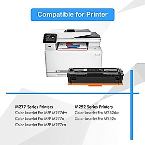 TRUE IMAGE Compatible Toner Cartridge Replacement for HP 201A 201X CF400X CF400A Color Pro MFP M277dw M252dw M277c6 CF401X CF402X CF403X M252 M277 Printer (Black Cyan Yellow Magenta, 4-Pack)