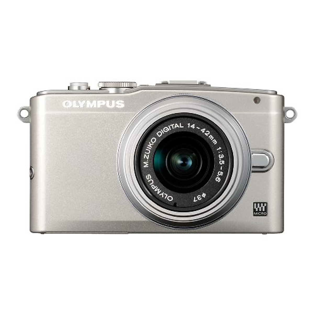 Olympus E-PL5 Interchangeable Lens Digital Camera Double Zoom Kit (Silver) E-PL5 DZKIT - Internatinoal Version (No Warranty)