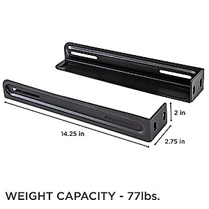 Ivation Universal Wall-Mounted Microwave Brackets