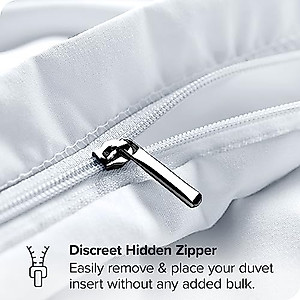 Bare Home Duvet Cover Twin/Twin Extra Long Size - Premium 1800 Super Soft Duvet Covers Collection - Lightweight, Cooling Duvet Cover - Soft Textured Bedding Duvet Cover (Twin/Twin XL, White)